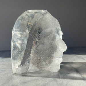 Prism Head Cast Glass Face Sculpture, the Rainbow Maker, Optical Art - Etsy