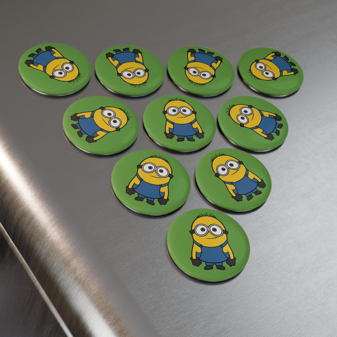 Dave Minion Magnet | Despicable Me Fridge Button | Cute Locker Decor ...