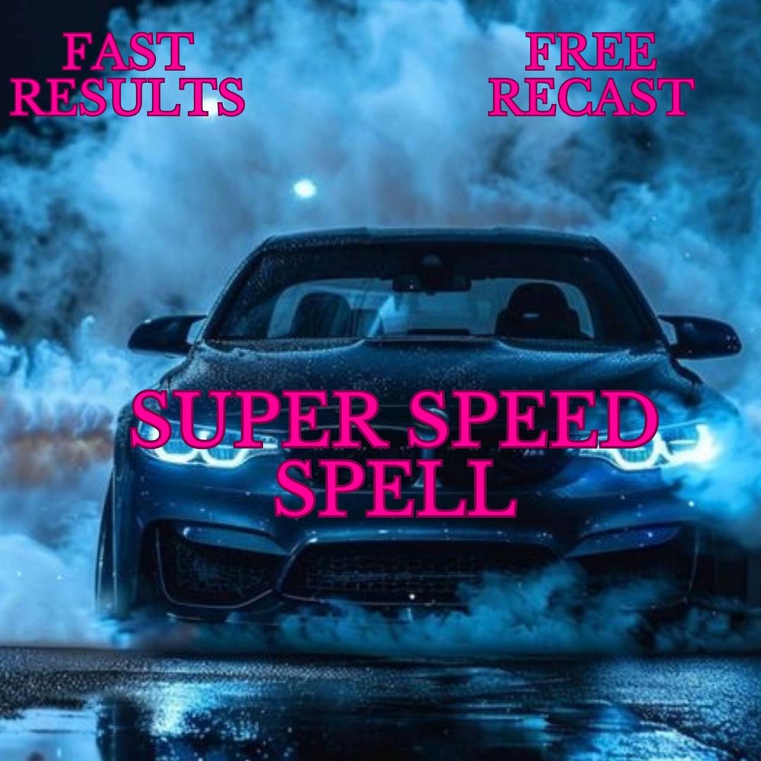 Super Speed Spell | Enhance Reflexes, Energy & Rapid Success - Etsy