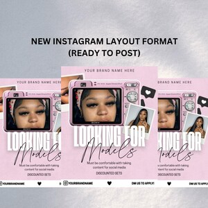 Lash Tech Looking for Models Flyer Template | Lash Business | DIY Flyer ...