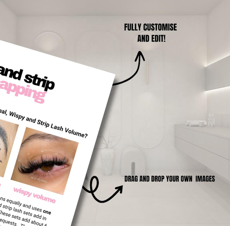 Editable Lash Training Manual Template | Eyelash Training Ebook | Lash Business Masterclass ...