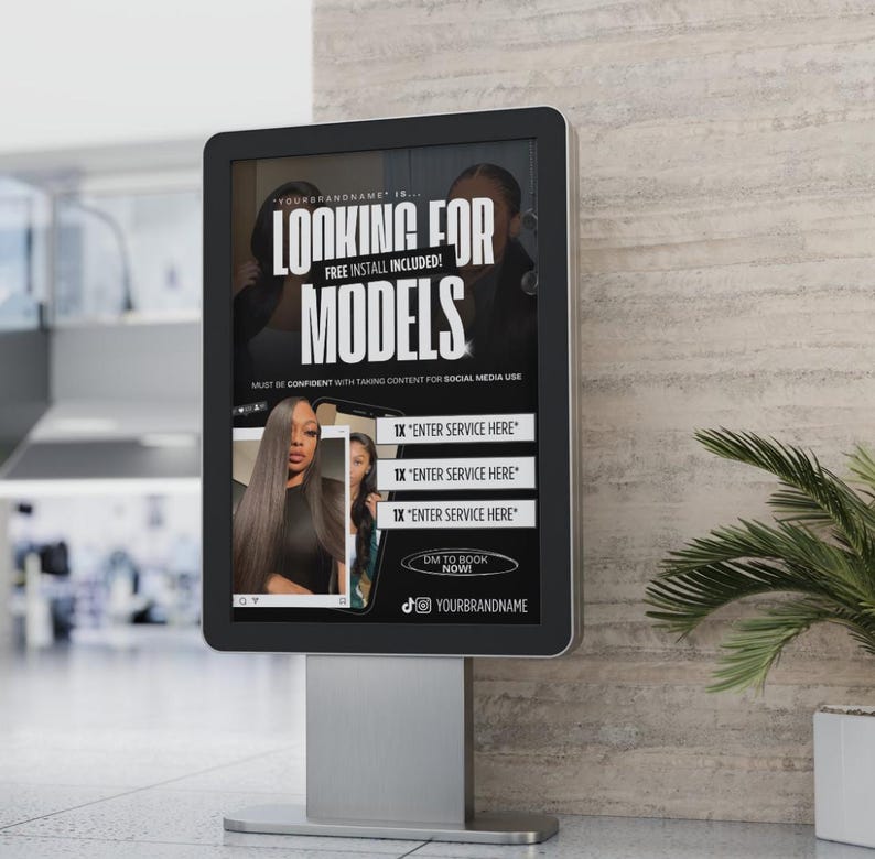 Looking for Hair Models Flyer Template | Hair Business Model Call Flyer ...