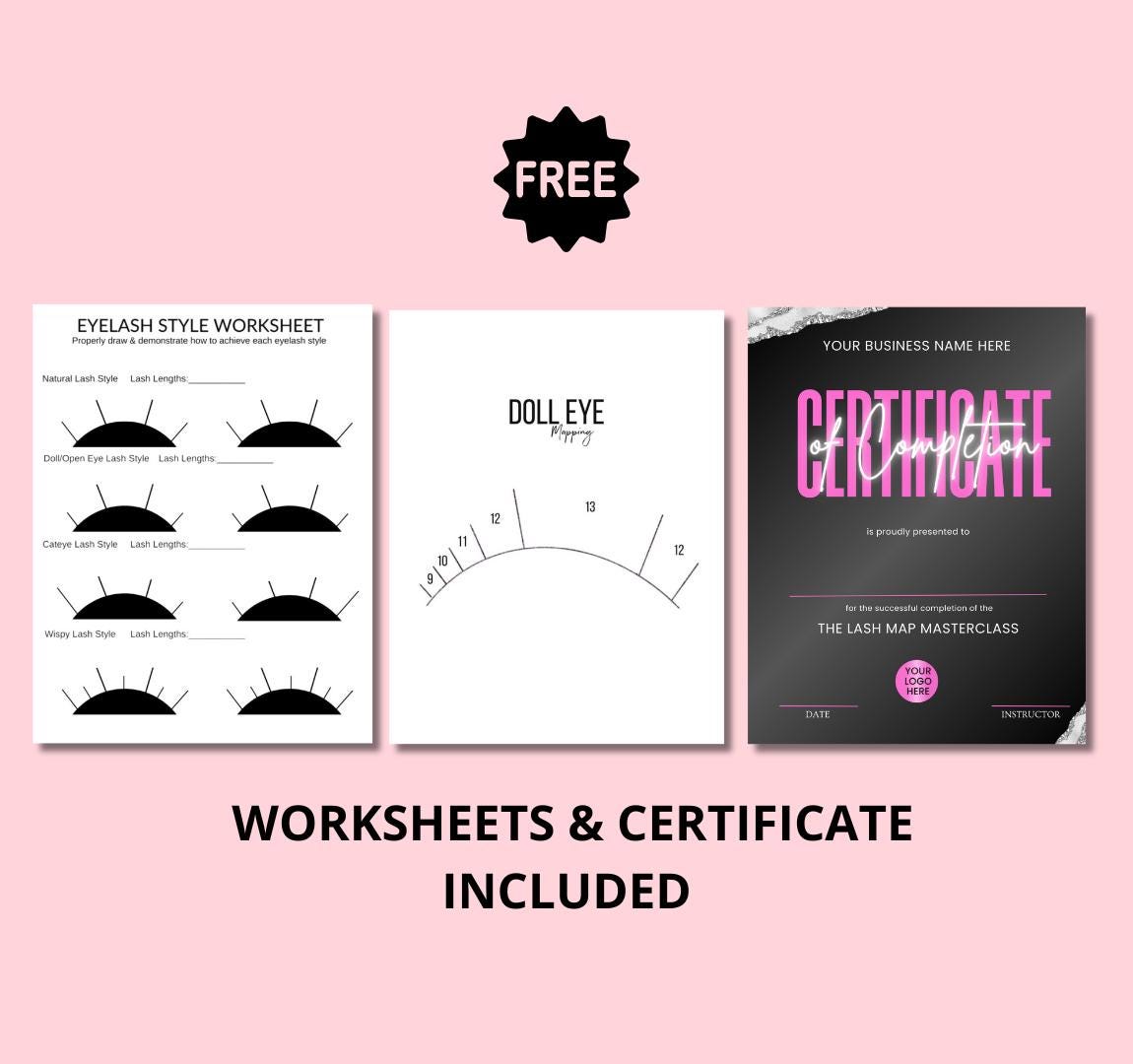 Editable Lash Course Guide | Lash Training Manual Template | Canva Lash ...