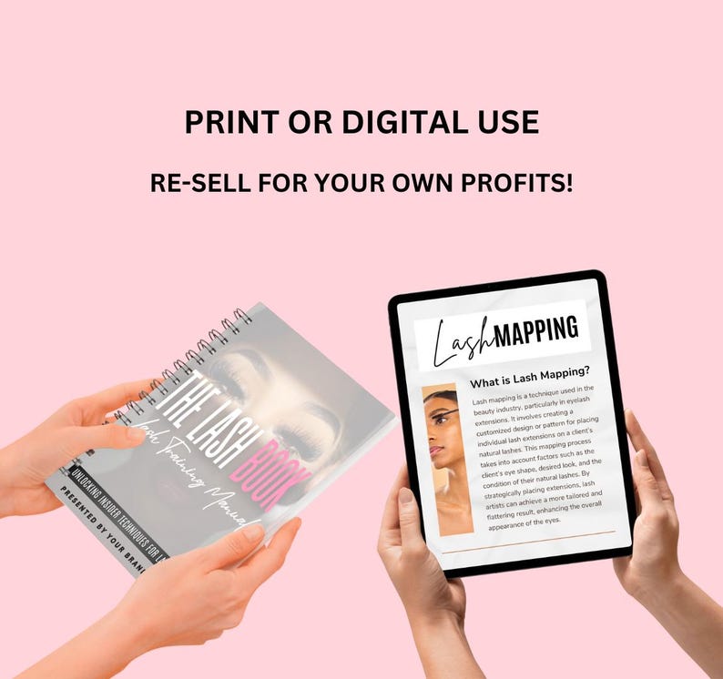 Editable Lash Course Guide | Lash Training Manual Template | Canva Lash ...