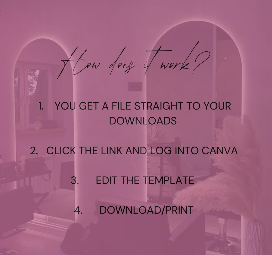 DIY Hair Bundles Price List Template, Editable on Canva, Hairstylist ...