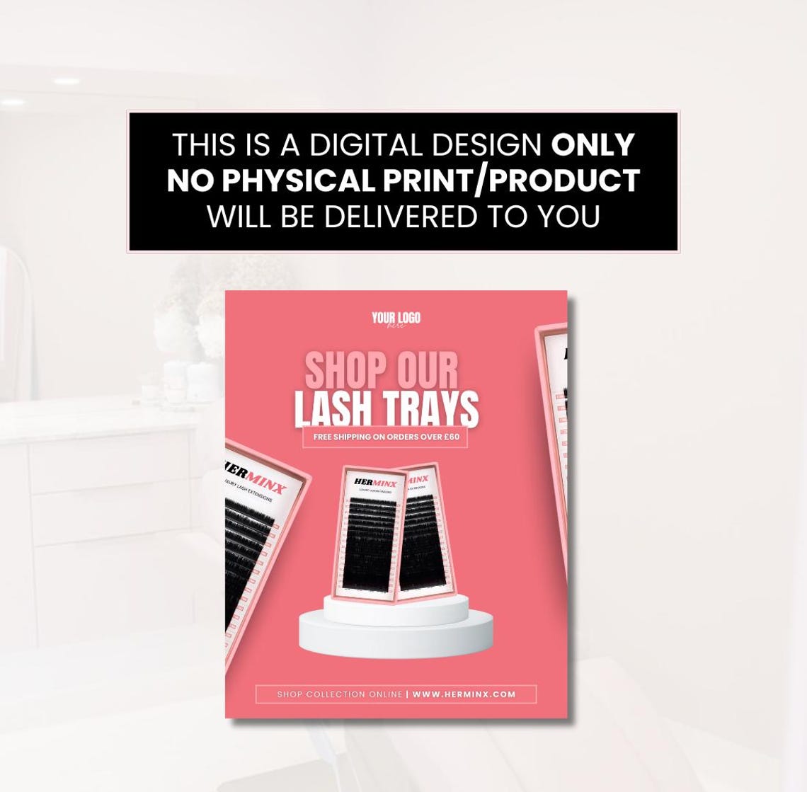 Editable Lash Tray Promo Flyer Template | Lash Trays on Sale Flyer ...