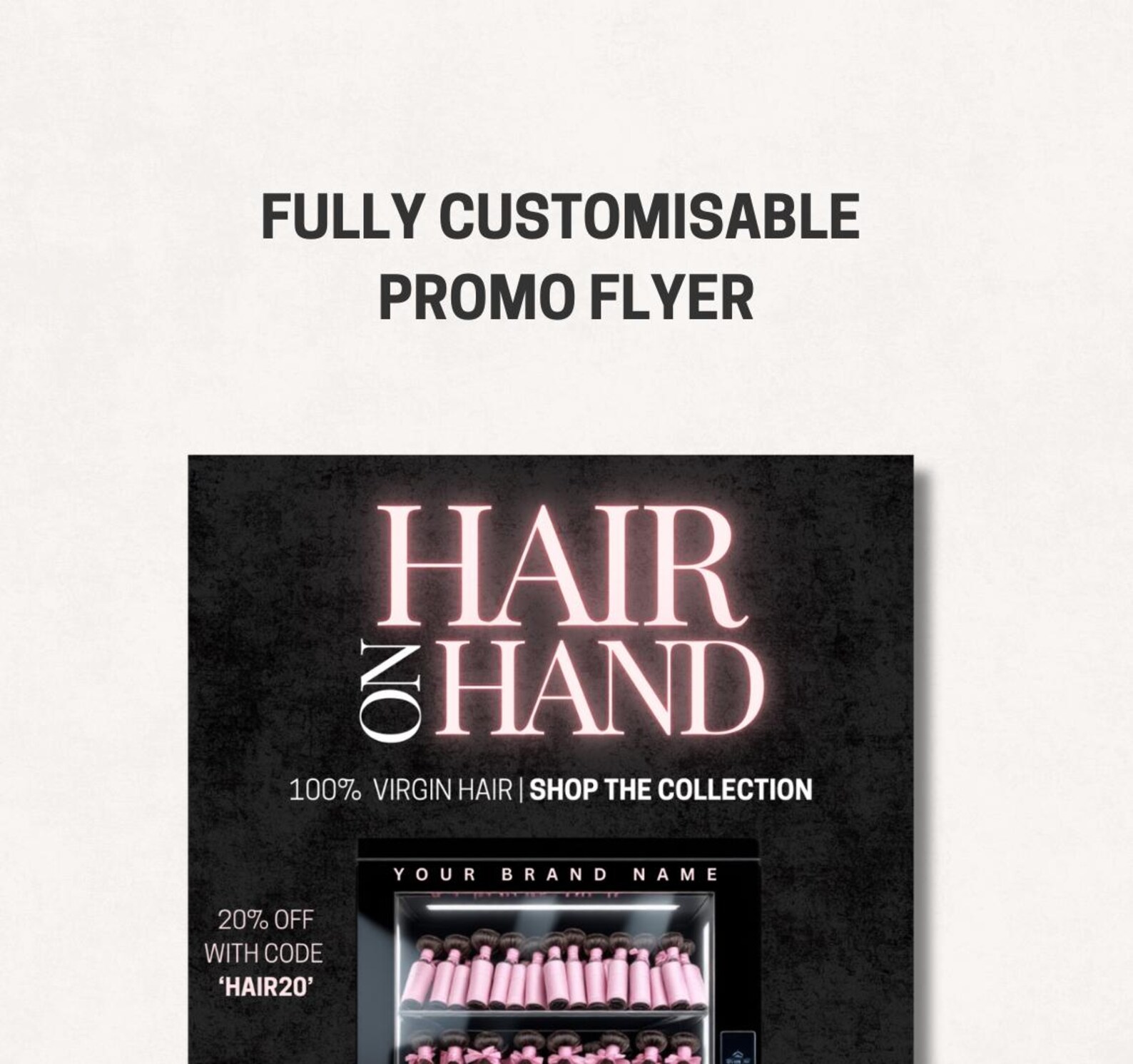 Hair Bundles Flyer Template | Hair Vendor Flyer | Edit on Canva ...