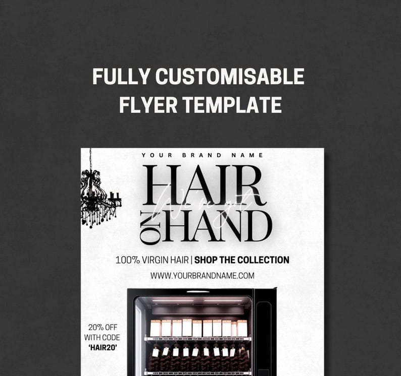 Editable Hair Business Flyer Template, Hair Bundles Instagram Post ...