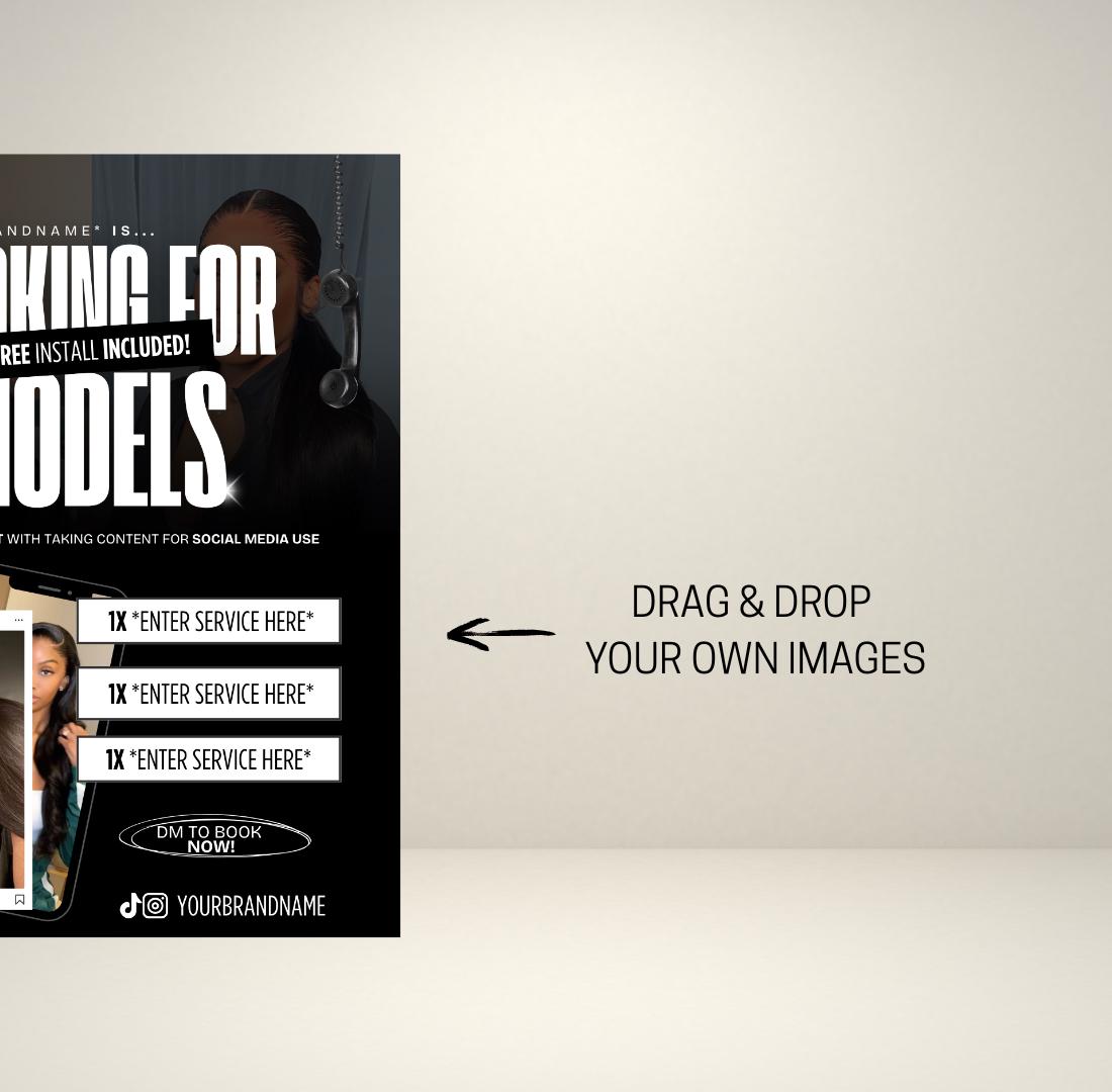 Looking for Hair Models Flyer Template | Hair Business Model Call Flyer ...