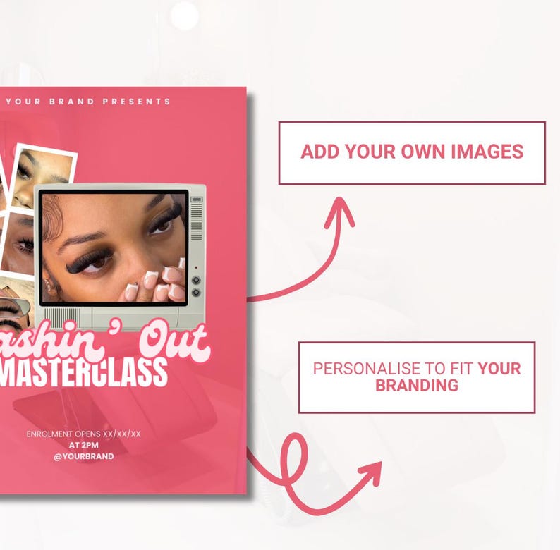 Editable Lash Training Course Flyer Template | Lash Class Flyer ...