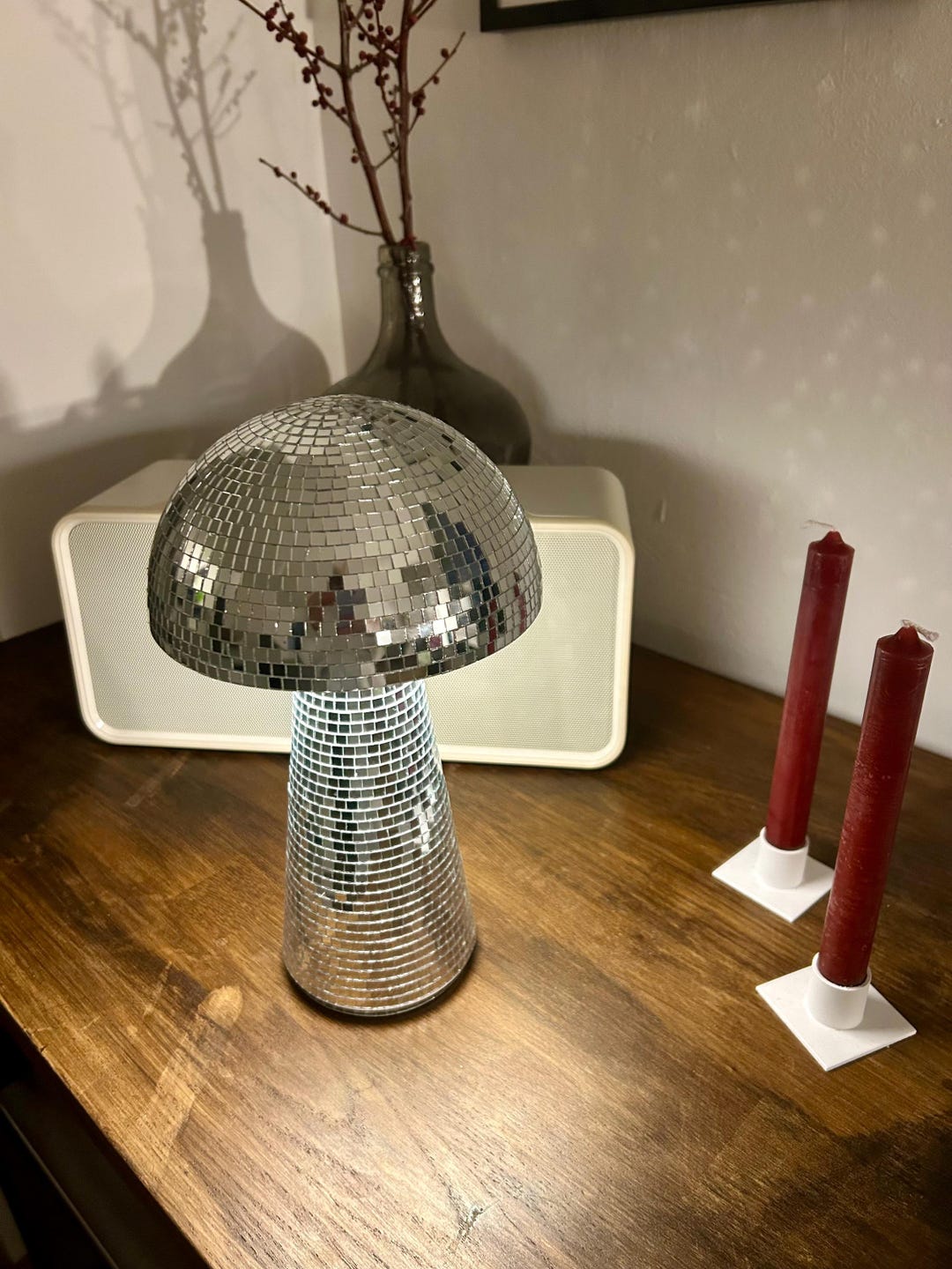 Disco Ball Mushroom | Disco Mushroom Lamp | Disco Lamp | Disco Table ...