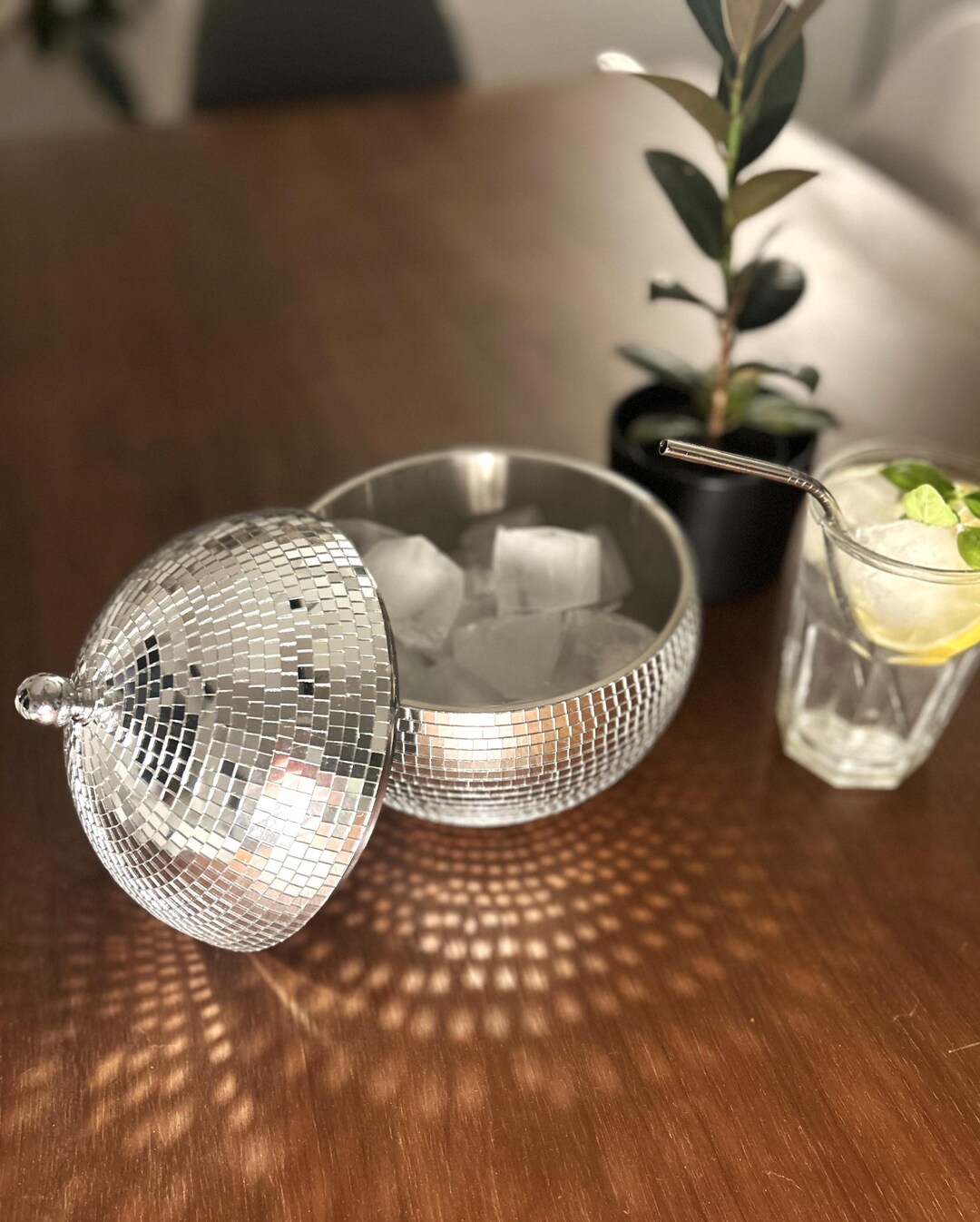 Disco Ball Ice Cooler Ice Cube Container Party Cooler Disco Ball Ice ...