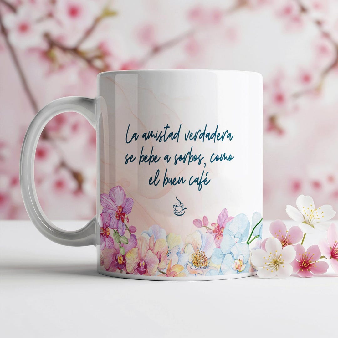 Friendship Mug | Friend Mug | Original Gift for Women | Floral ...