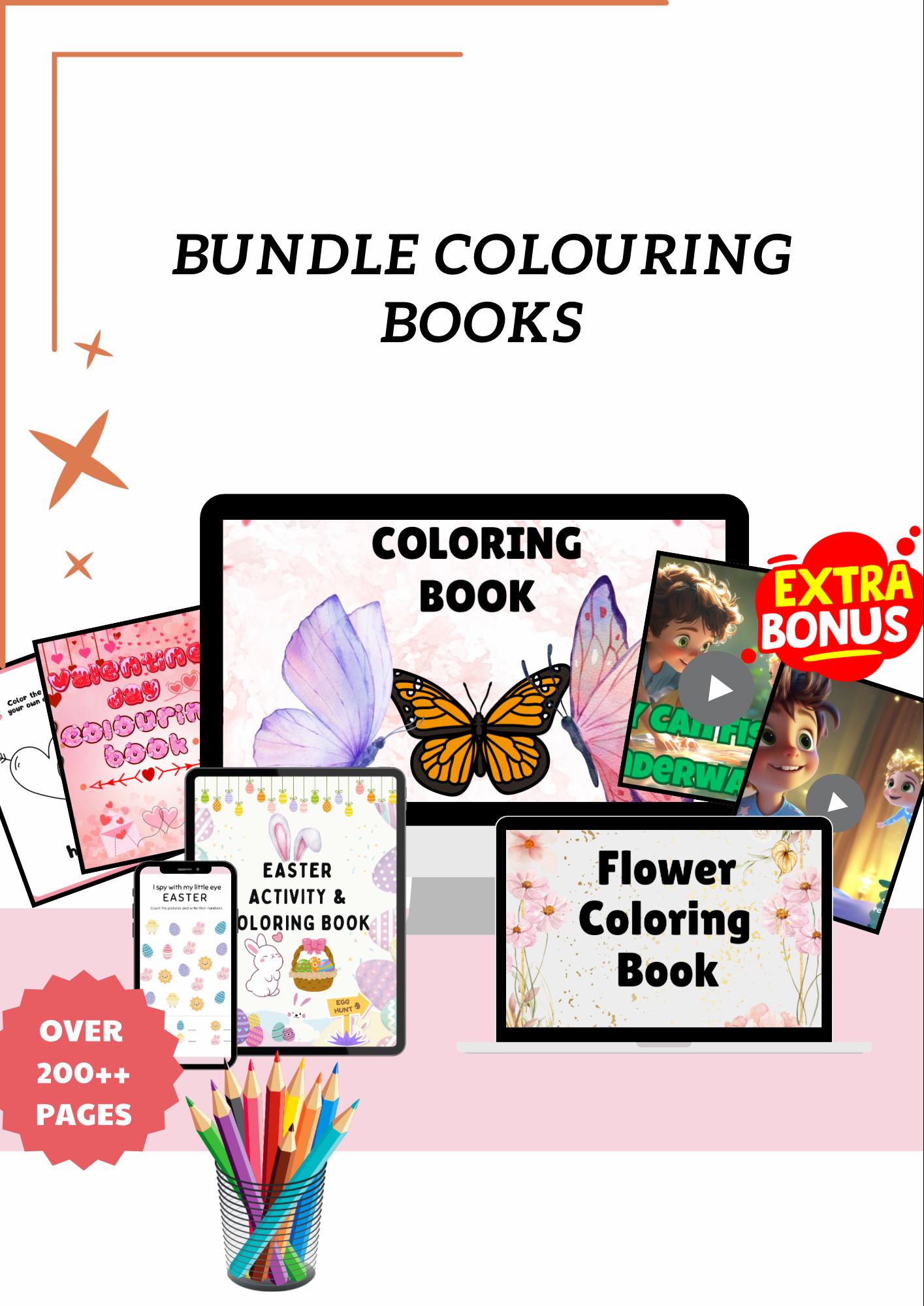 Printable Colouring Pack for Kids – Learn & Color Easter, Butterfly ...