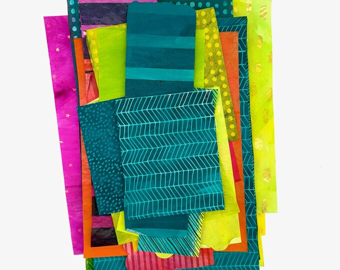 Mixed Media Collage Papers | Hand Painted Papers | Mixed Media Papers ...