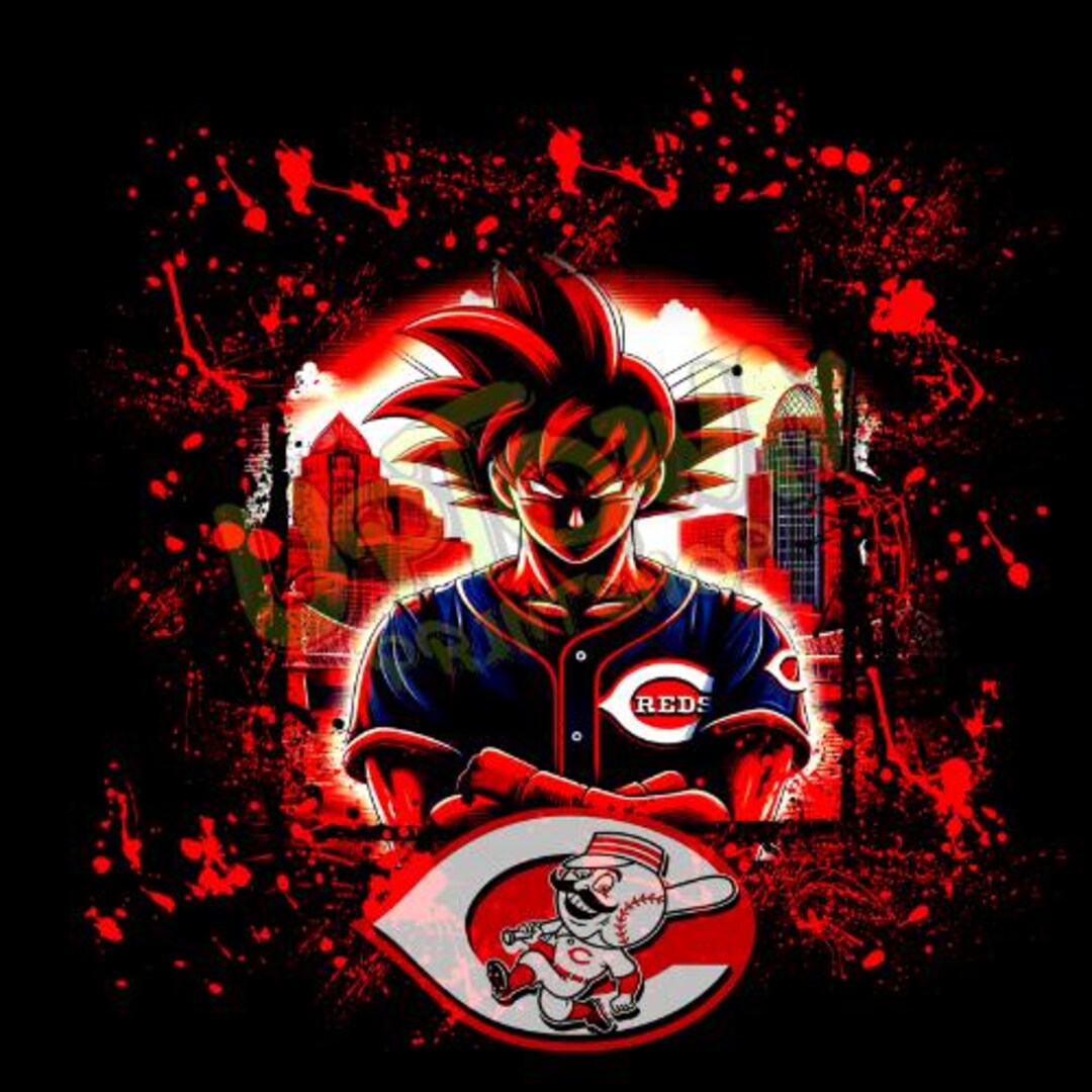 Reds Baseball Goku - Etsy