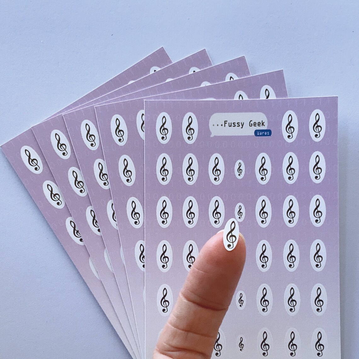 Treble Clef Music Note Stickers - Etsy UK