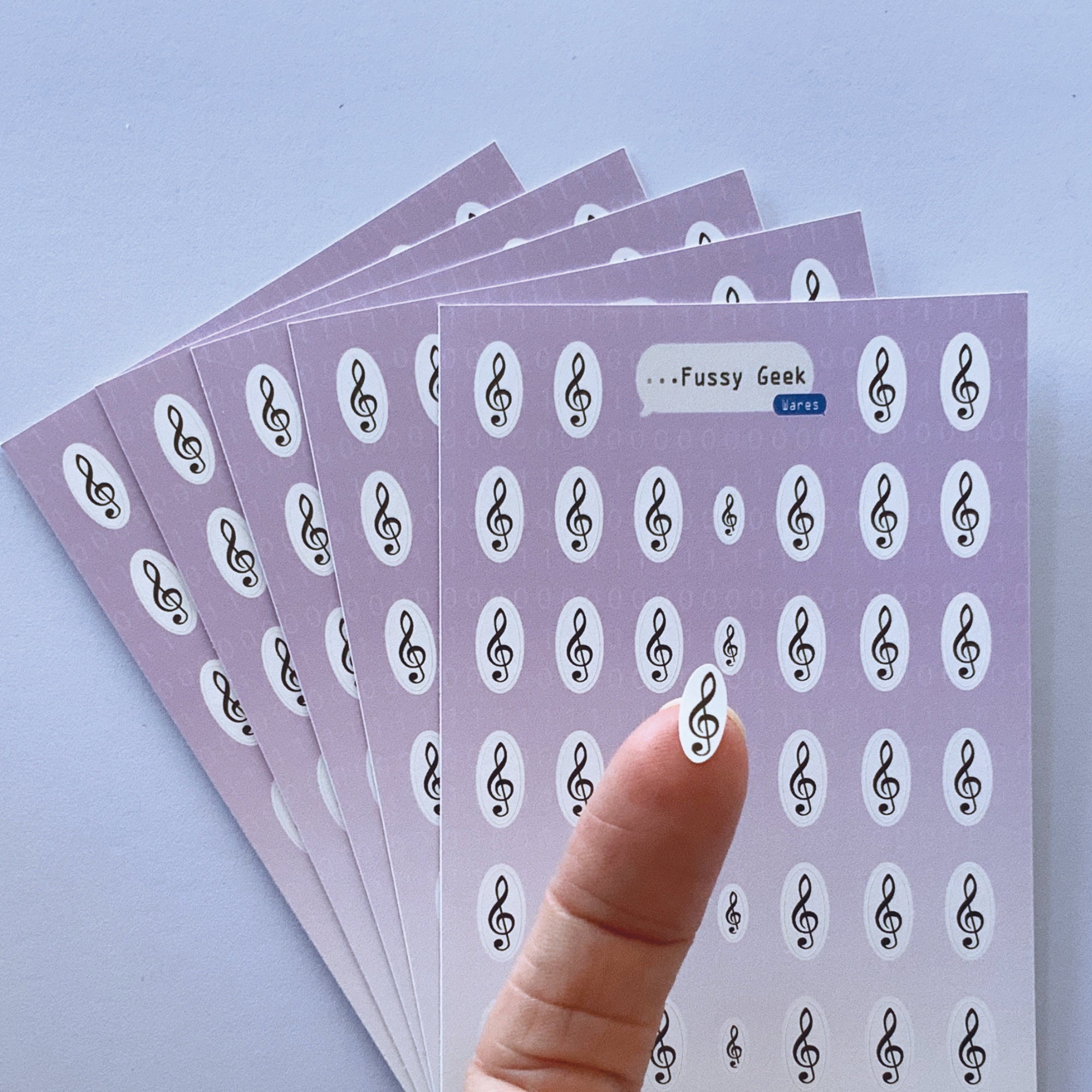 Treble Clef Music Note Stickers - Etsy UK