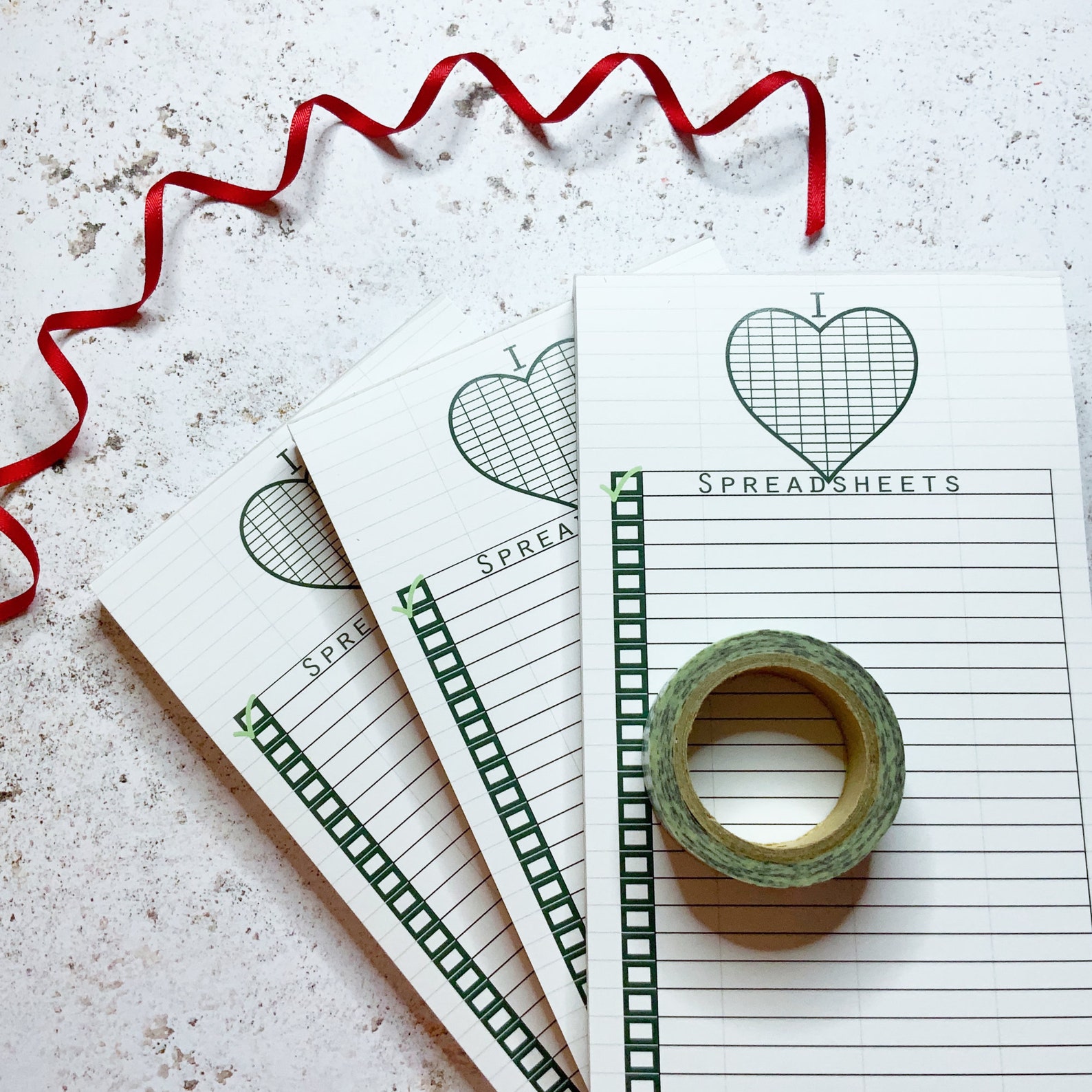 Spreadsheet to Do List Notepad - Accountant Gift Maths Teacher Gift ...