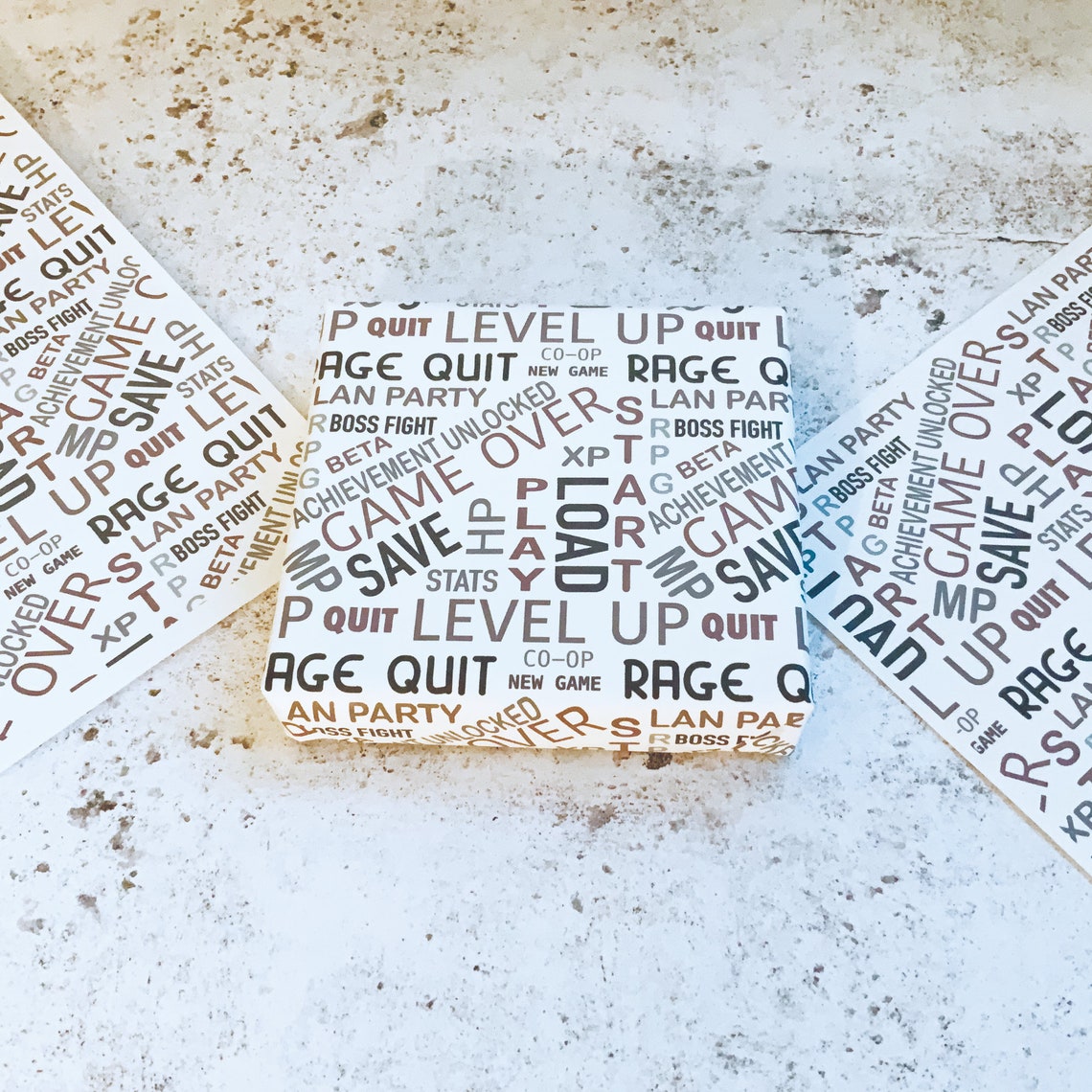 Game Over Gift Wrap A3 Wrapping Sheets Video Game Lover - Etsy UK