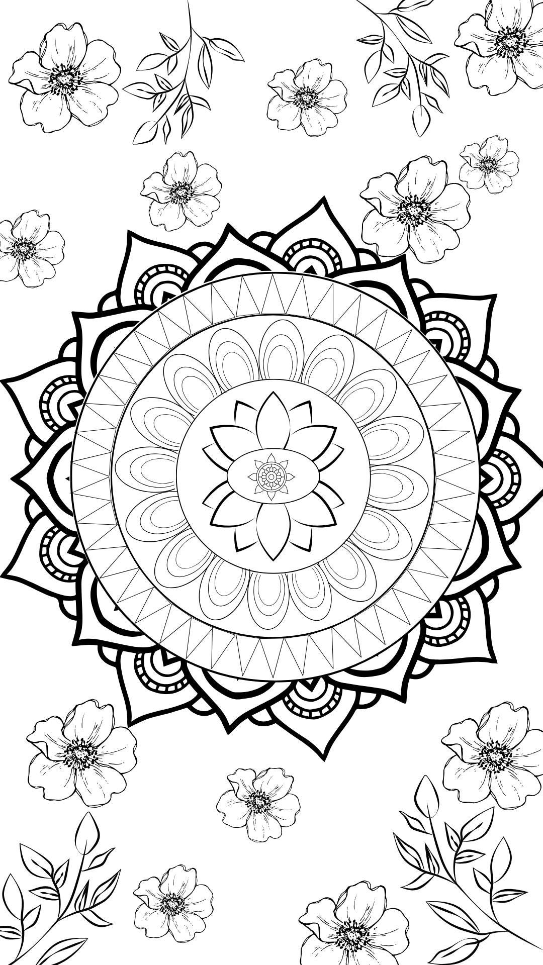 Printable Mandella Design for Mind Relaxation and Wall Art - Etsy