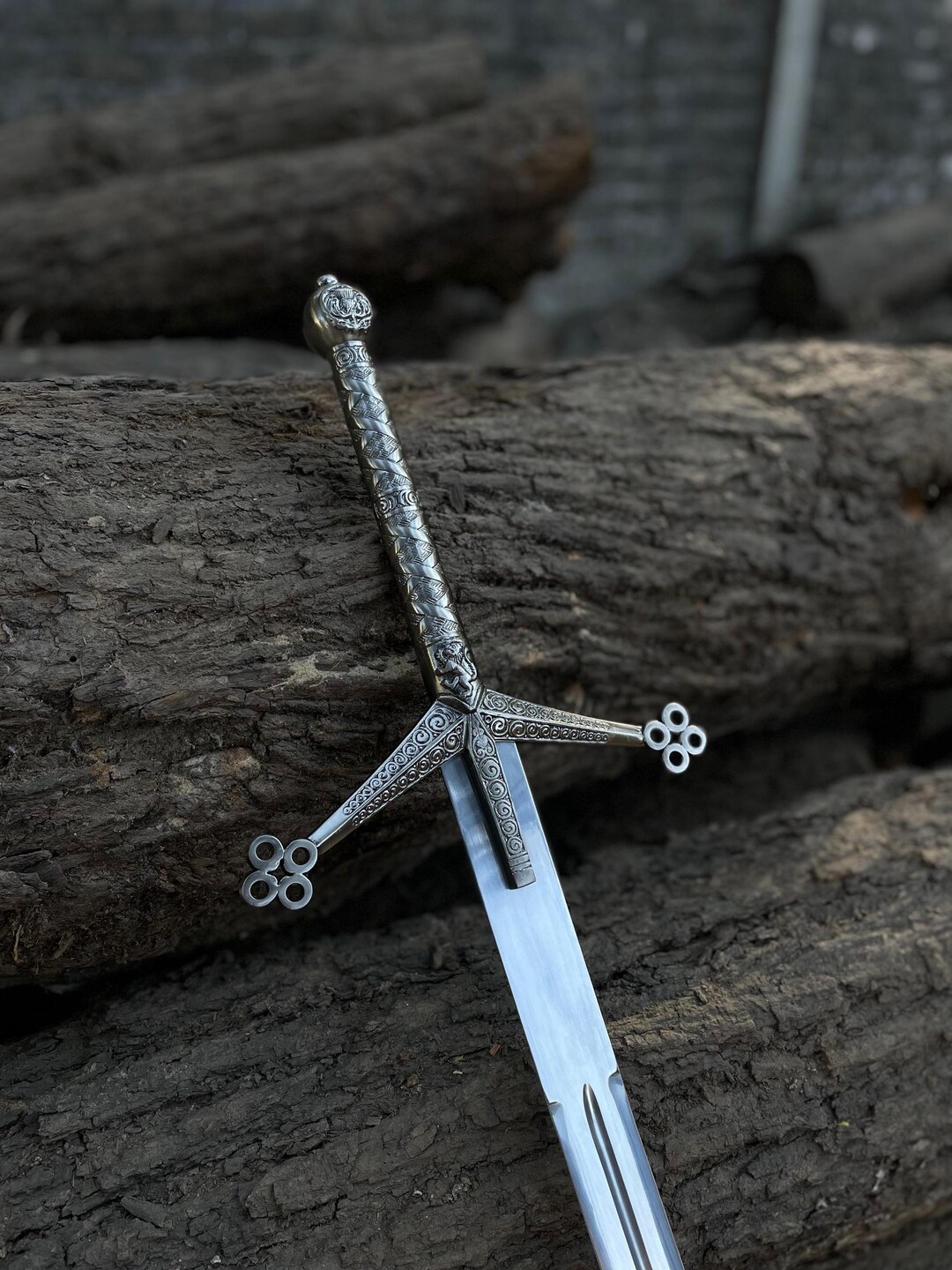 Handmade Scottish Claymore Sword: J2 Steel Highland Medieval Cosplay ...