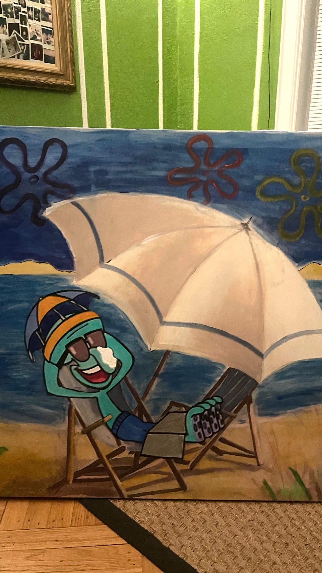 Spongebob Squarepants RARE Squidward Goo Lagoon Painting - Etsy
