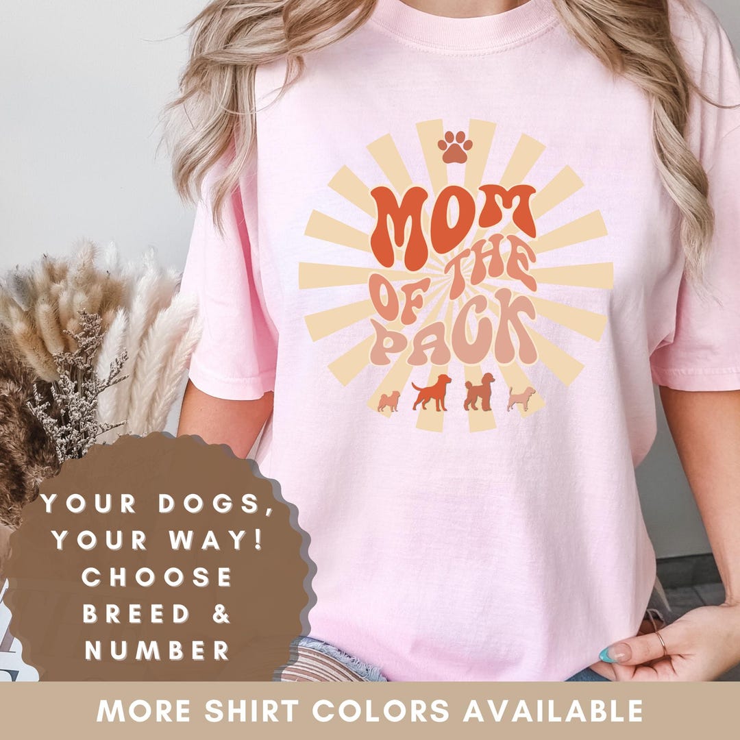 Camiseta personalizada para mamá de perro: estilo retro de los 70 ...