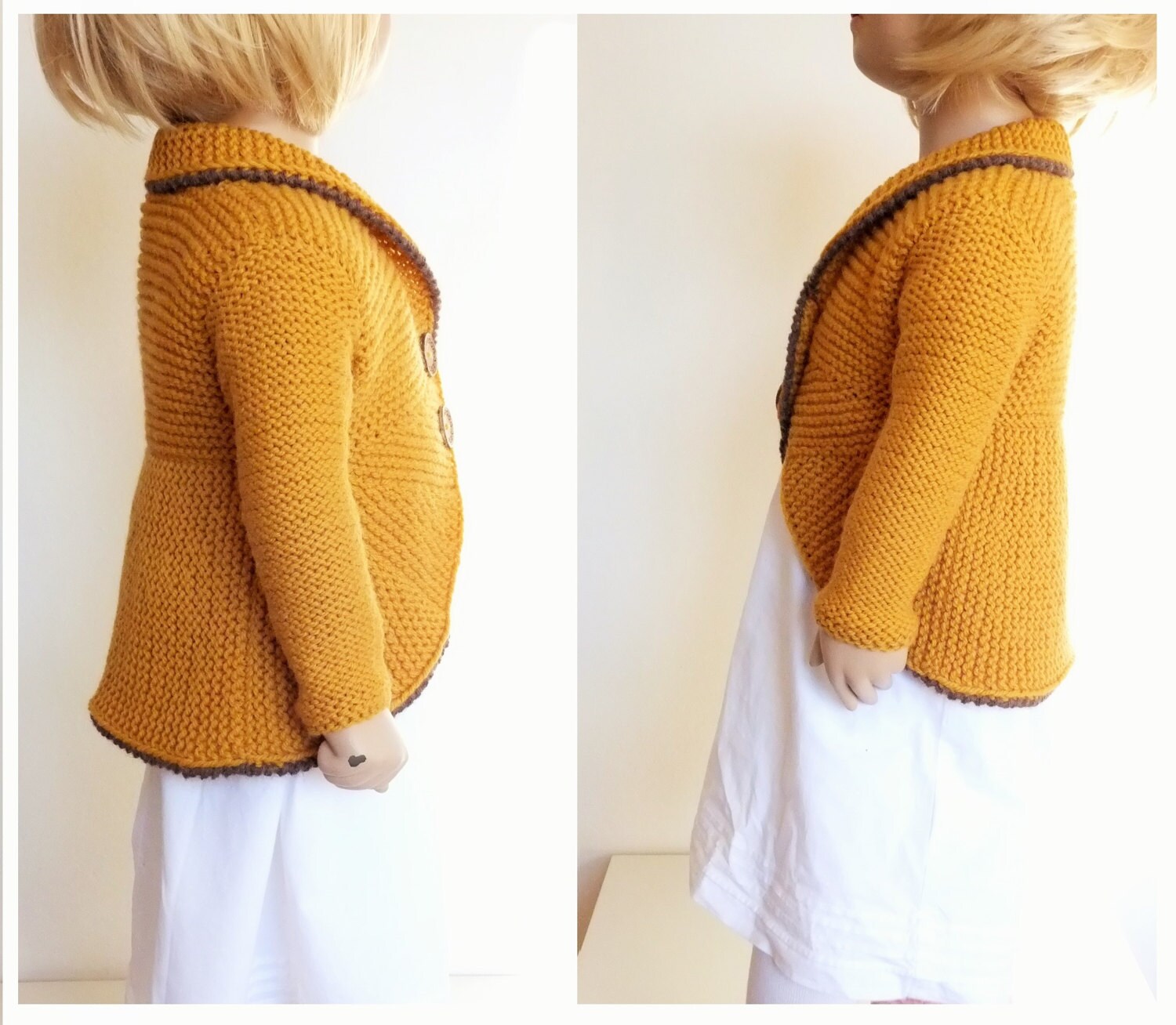 Hand Knit Sweater Girls Knit Jacket Cardigan Custom Knit Blazer Many ...