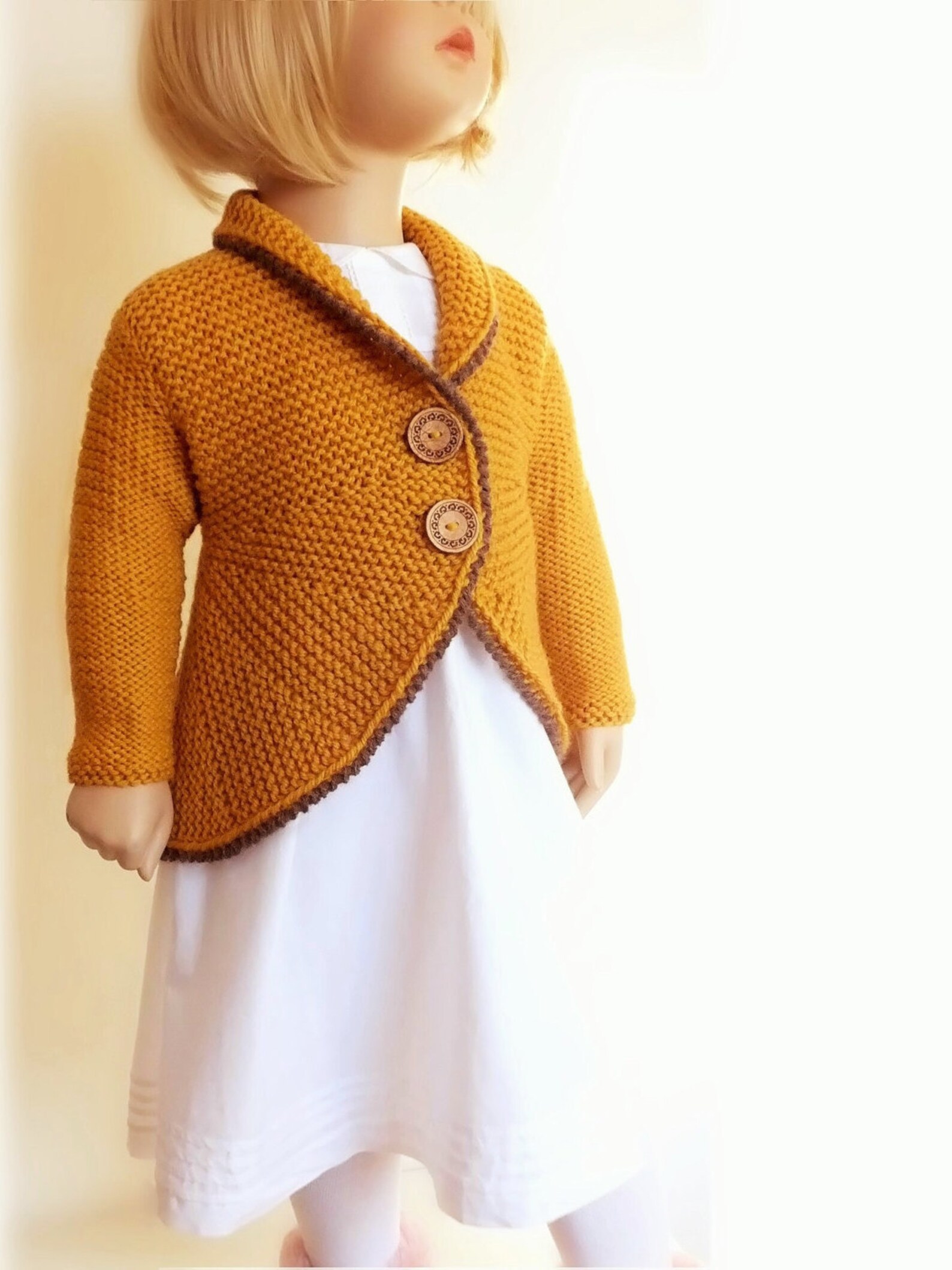 Hand Knit Sweater Girls Knit Jacket Cardigan Custom Knit Blazer Many ...