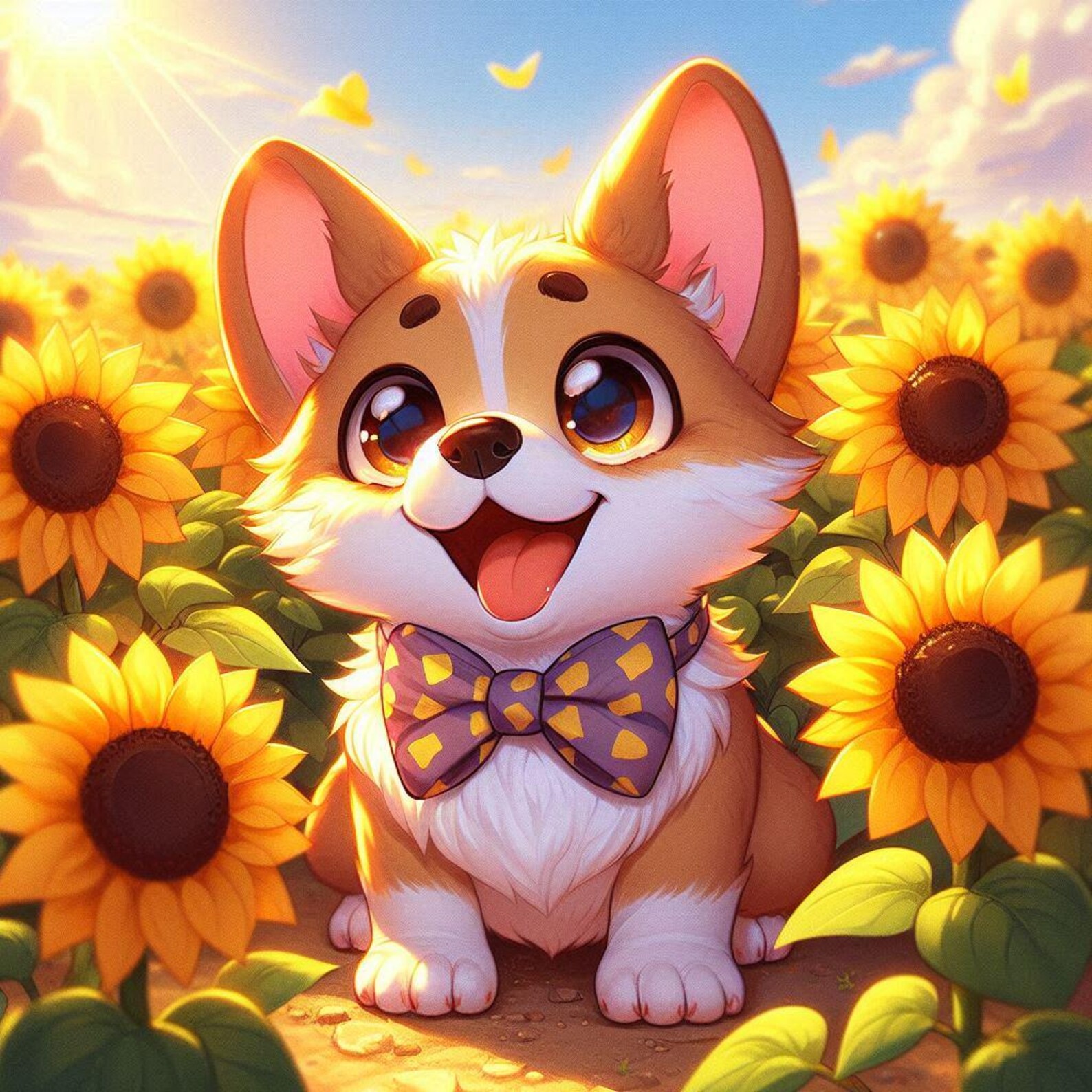 2025 Anime Puppy Calendar PDF - Cute Printable Dog Art for Anime Lovers ...