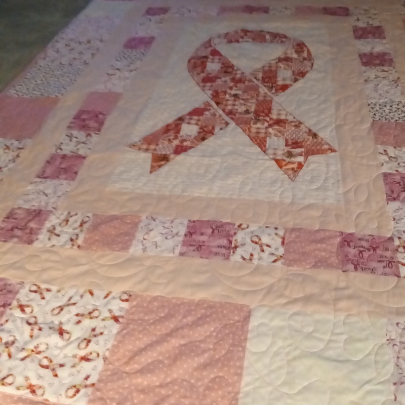 Breast Cancer Quilt - Etsy