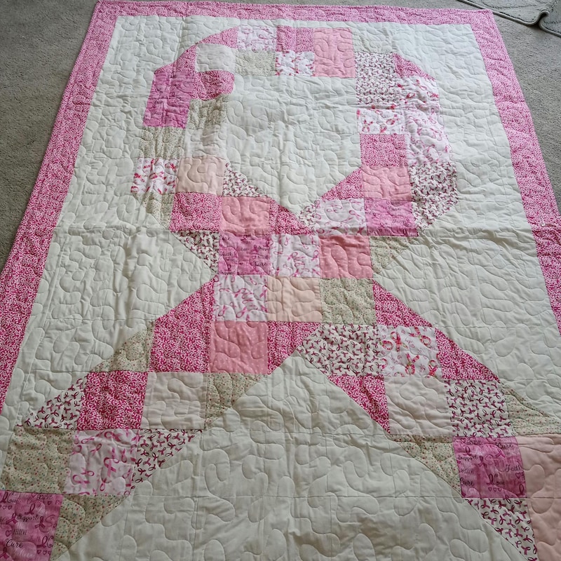 Breast Cancer Quilt - Etsy