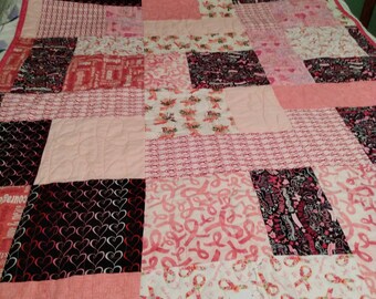 Breast Cancer Quilt | Etsy