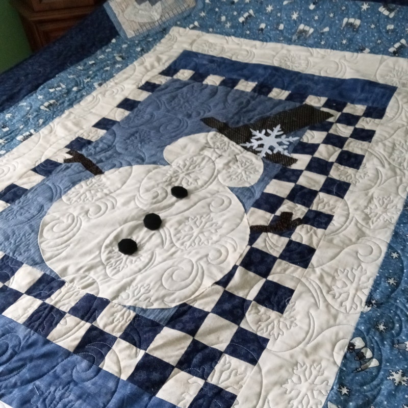 Snowman Quilt - Etsy
