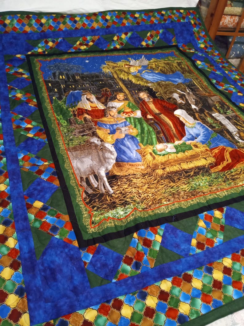 Christmas Nativity Scene Quilt - Etsy