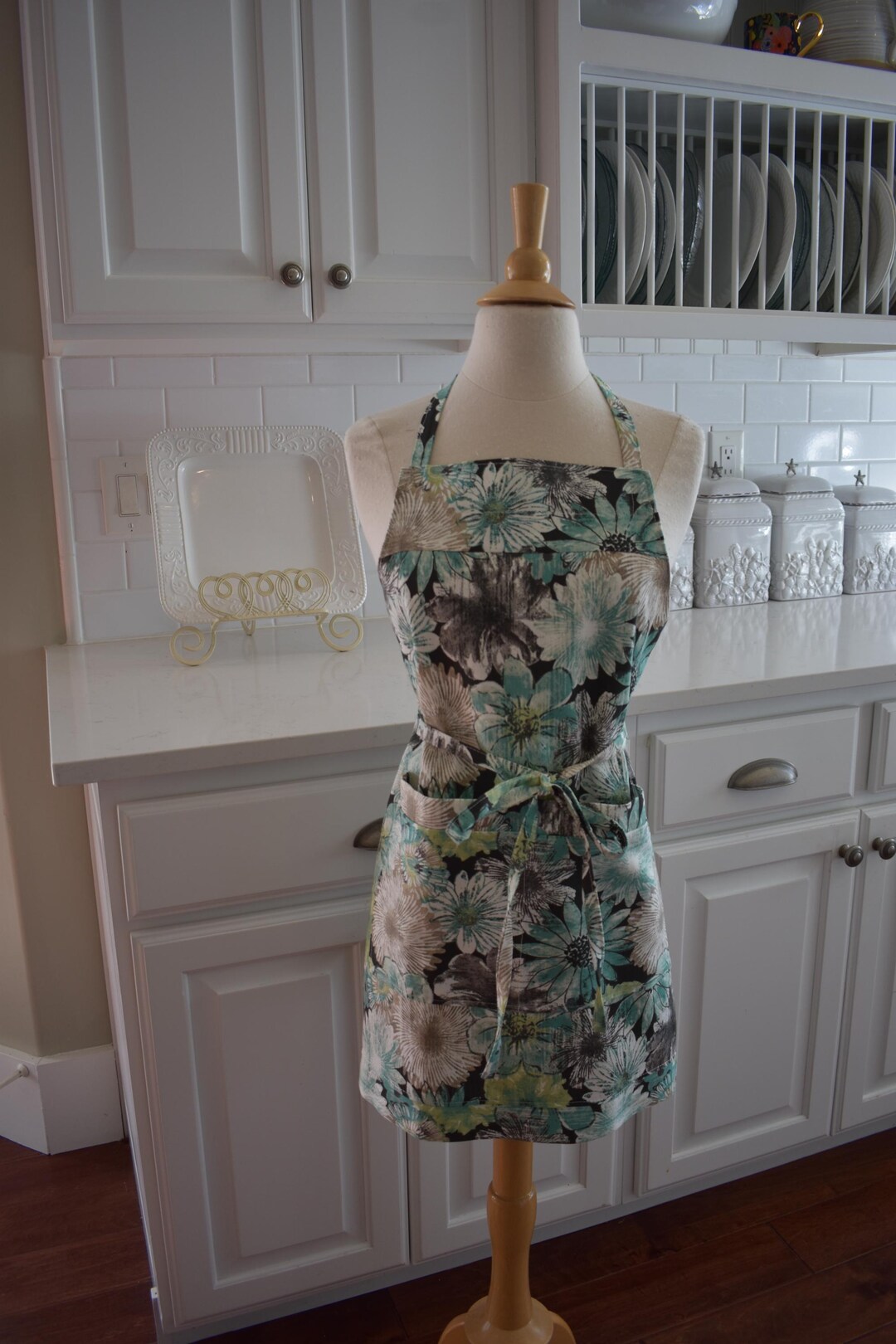 Pretty Floral Chef Apron - READY TO SHIP- Women's Aprons by ...