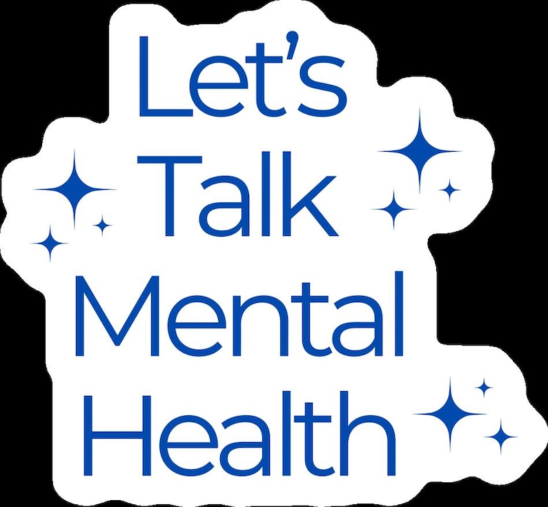 Let's Talk Mental Health Sticker - Etsy