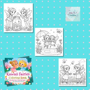 Bold and Easy Coloring Book, Cute Fairy Girl's Coloring Pages, Kawaii ...