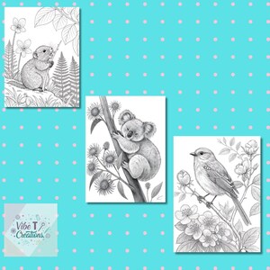 50 Cute Baby Animal Coloring Book Cute Animal Coloring Pages Coloring ...