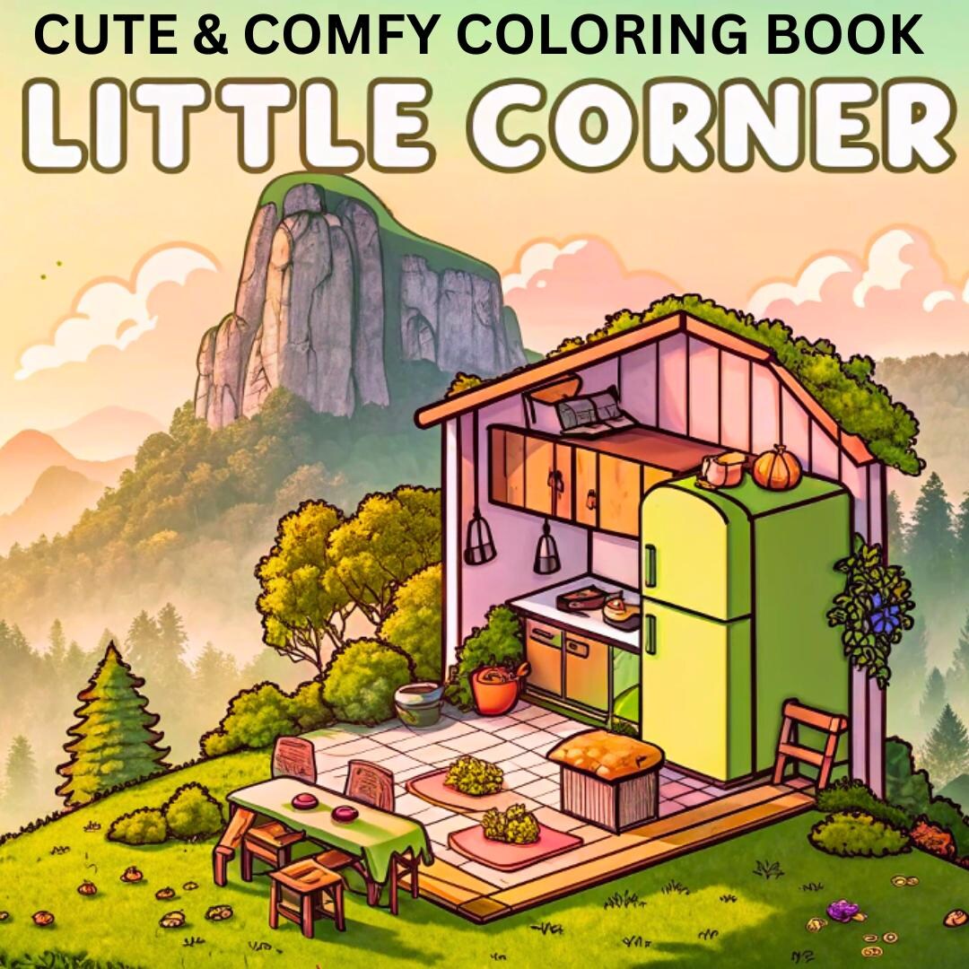 Cute & Comfy Little Corner Coloring Book for Kids Cute Comfy Coloring ...