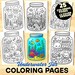 Underwater Jar Coloring Book: 25 Kawaii Sea Life Pages (PDF) - Etsy