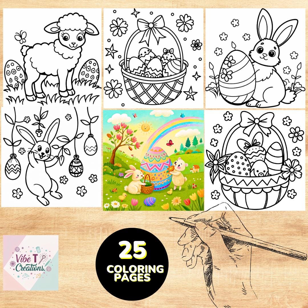 Easter Bunny Coloring Pages for Kids and Adults – Cute and Fun Easter ...