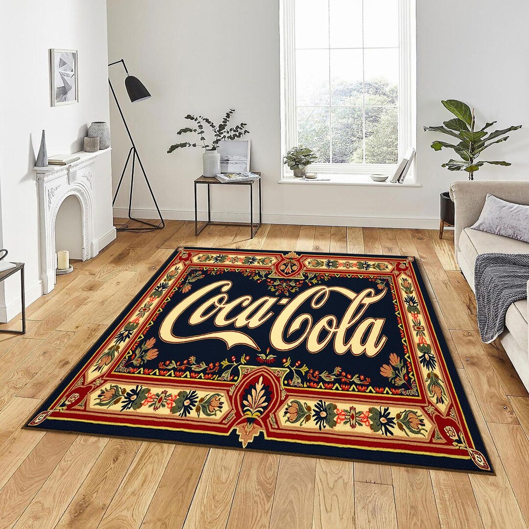 Coca Cola Decor,retro Coca Cola,coca Cola Antique,cola Rug,coke Retro ...