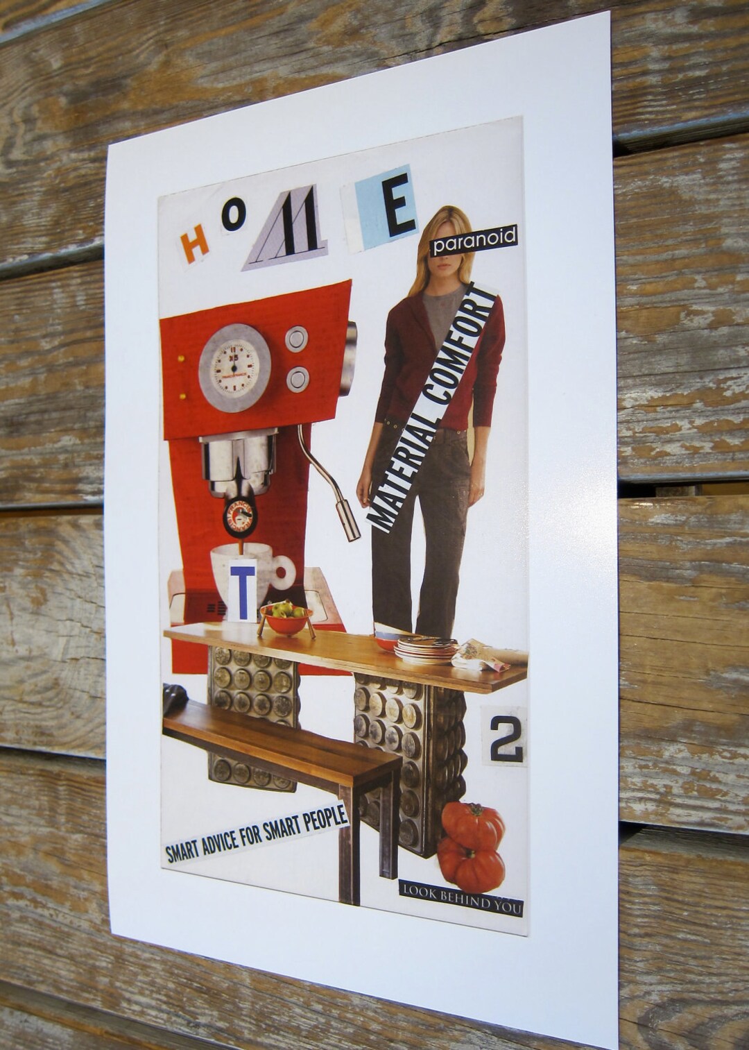 Collage Art Print HOME SAFE Limited Edition Signed Phipps Y Moran ...