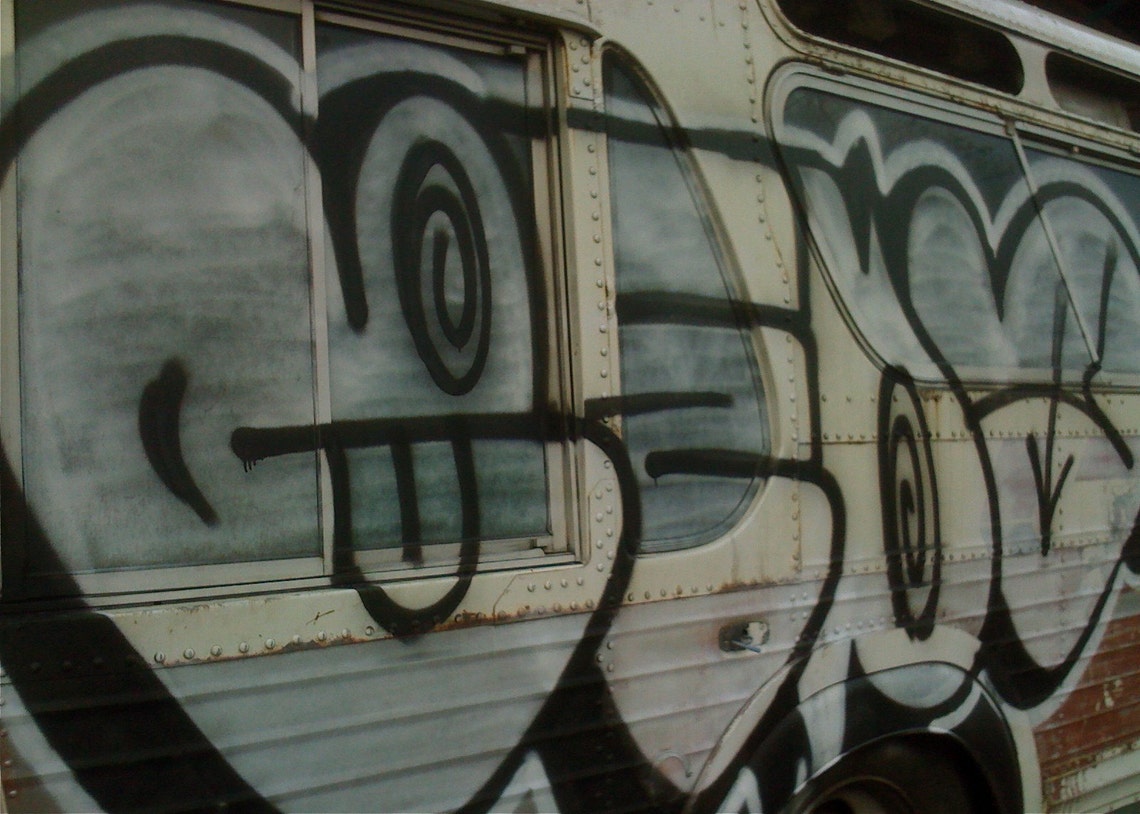 Graffiti Bus No. 3 Urban Decay Flipping Gypsy Photography - Etsy