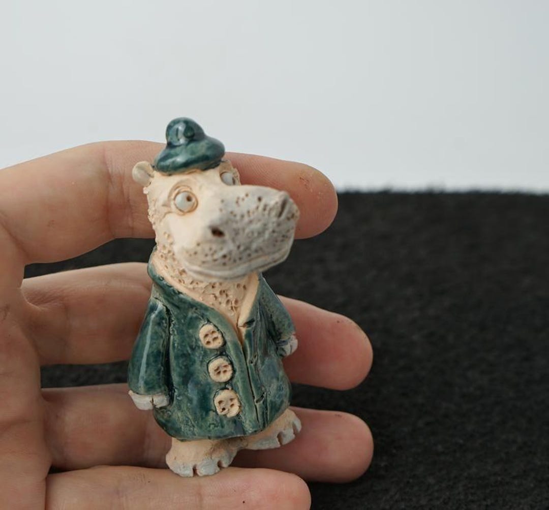 Adorable Hippo Figure ,hippo Figure Sculpture, Ceramic Hippo, Figurines ...