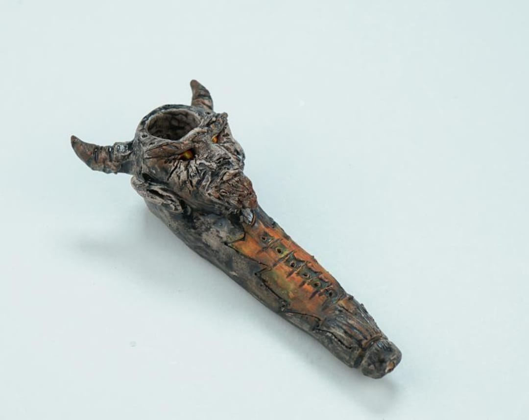 Handmade Ceramic Pipe, Ceramic Pipe, Ceremonial Pipe, Smoking Pipe ...