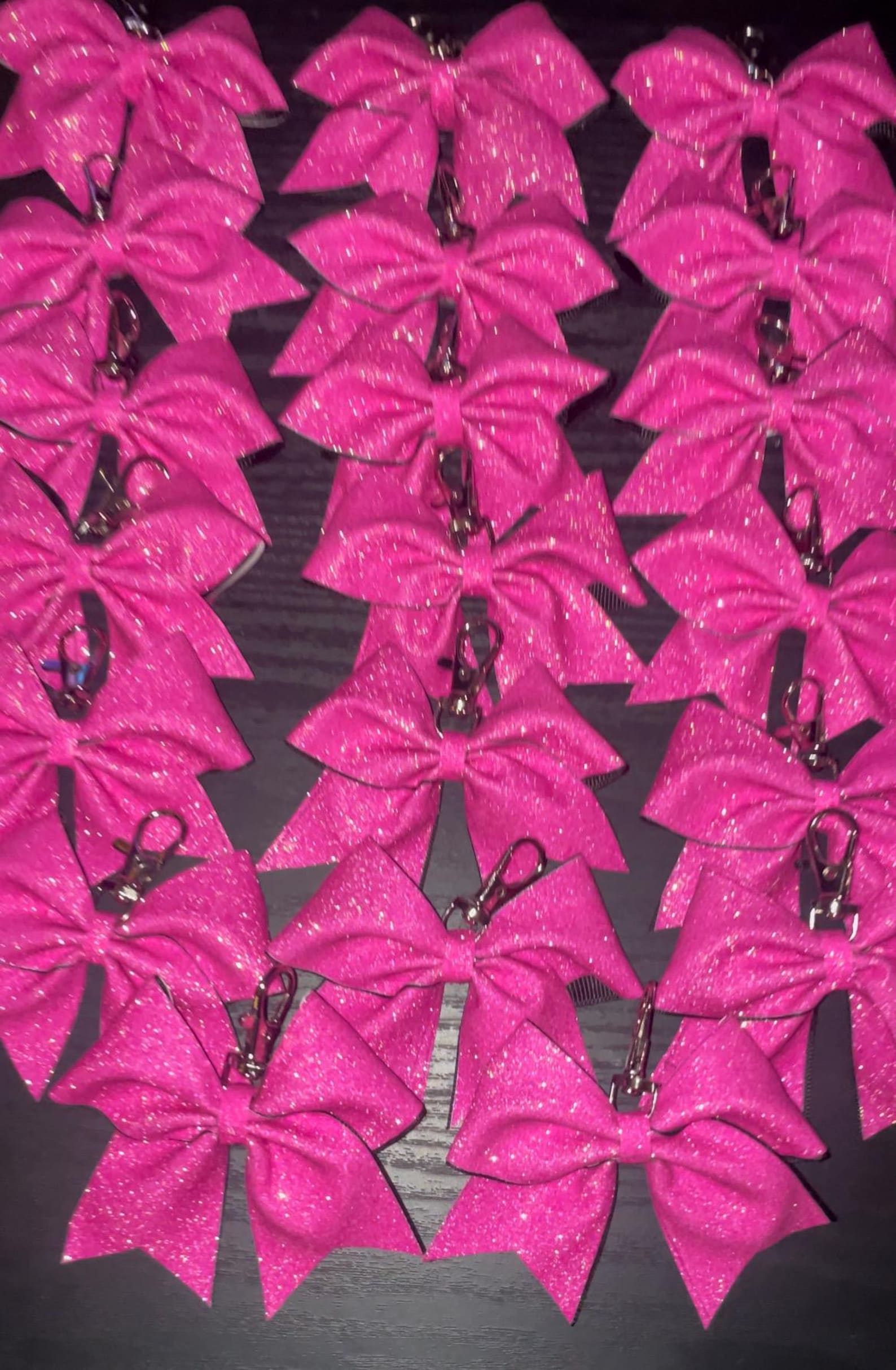 Glitter Bow Key Chain - Etsy