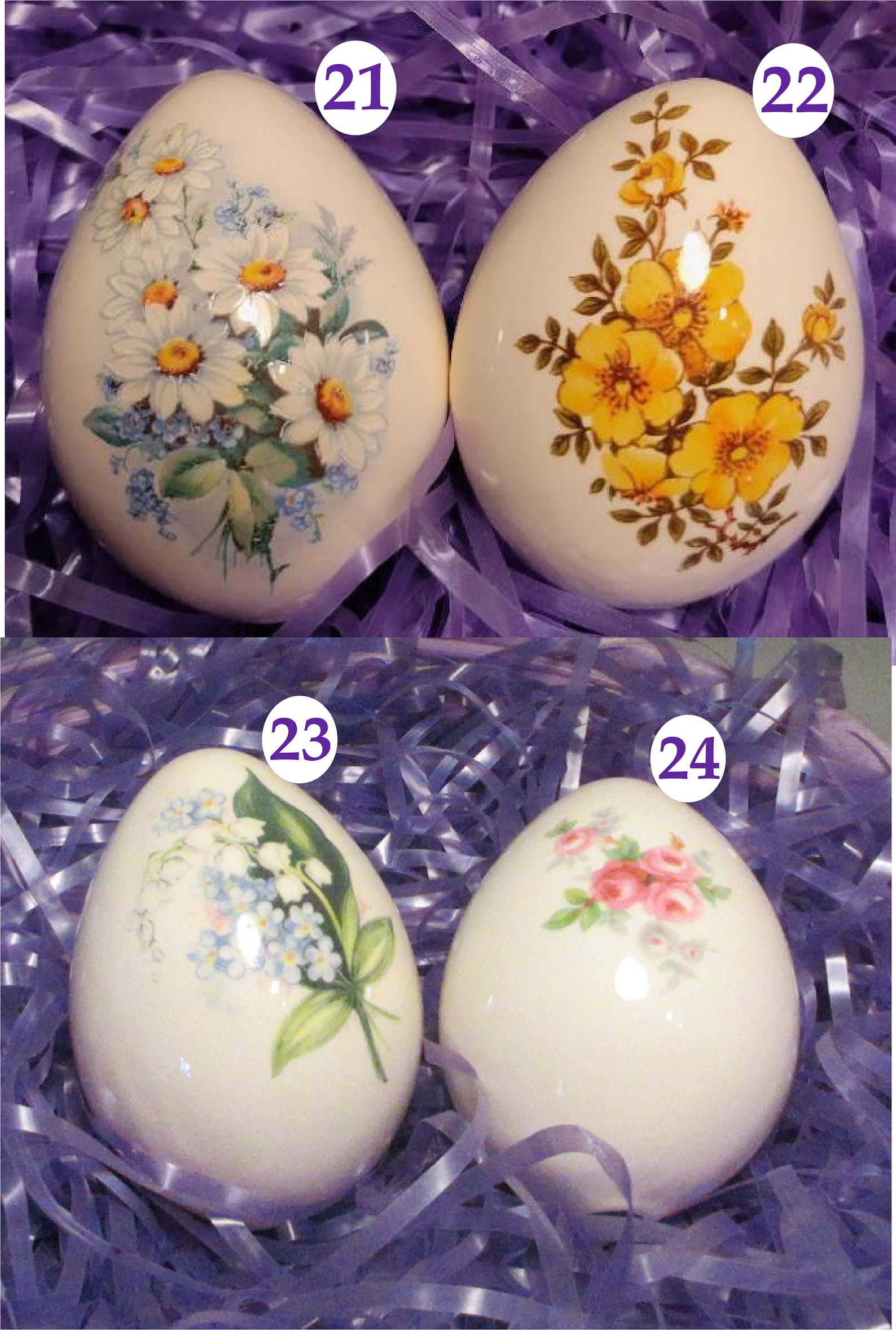 Easter Eggs Floral Eggs more Options - Etsy